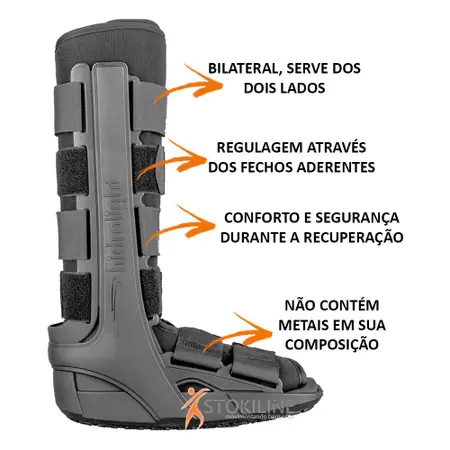 bota robofoot, robofot, imobilizadora