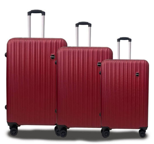 EXPANSIVE CJ DE 3 MALAS EM ABS 20 24 28 - MARSALA