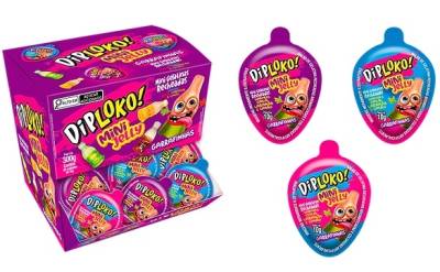 Display DipLoko Mini Jelly Garrafinhas Recheadas